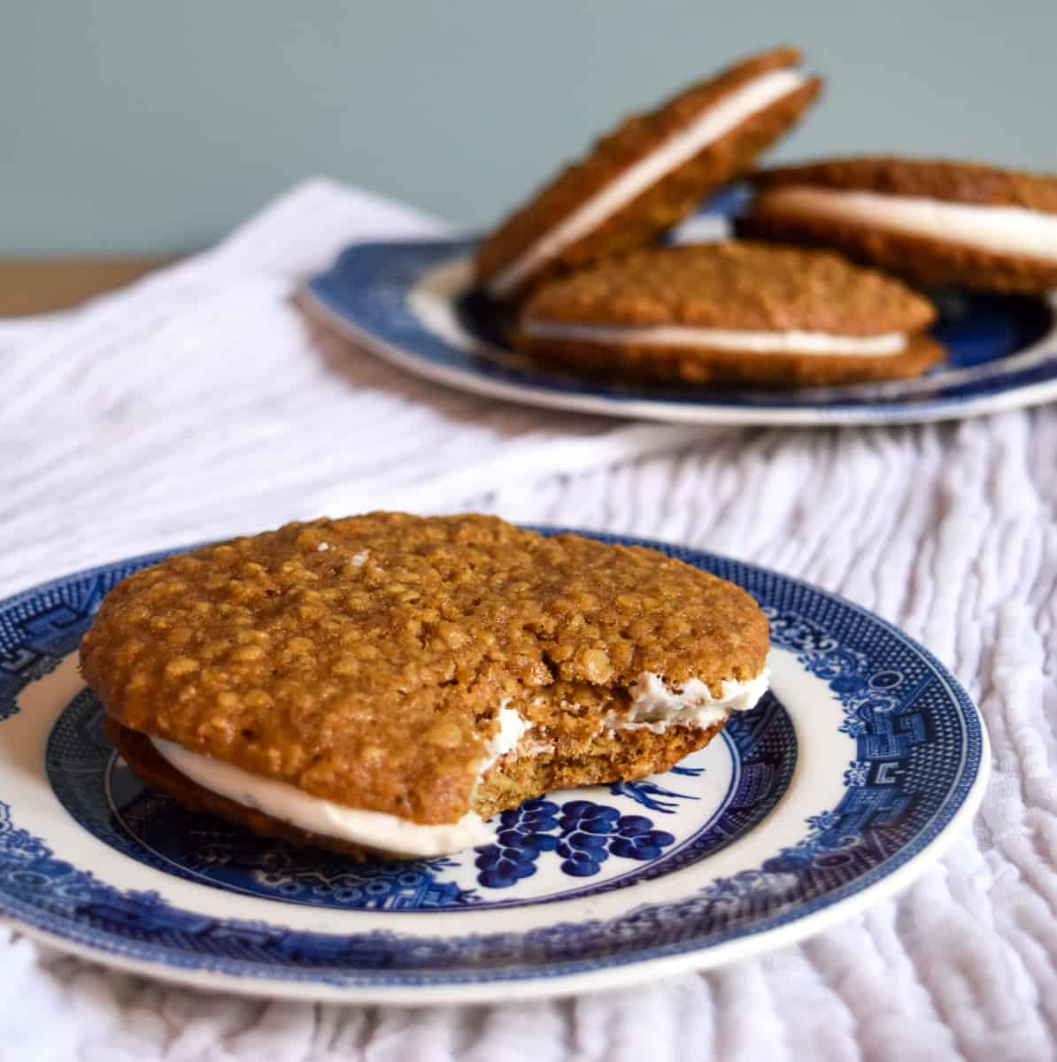 Oatmeal Cream Pie - Classic Sandwich Cookie - Waiting for Blancmange