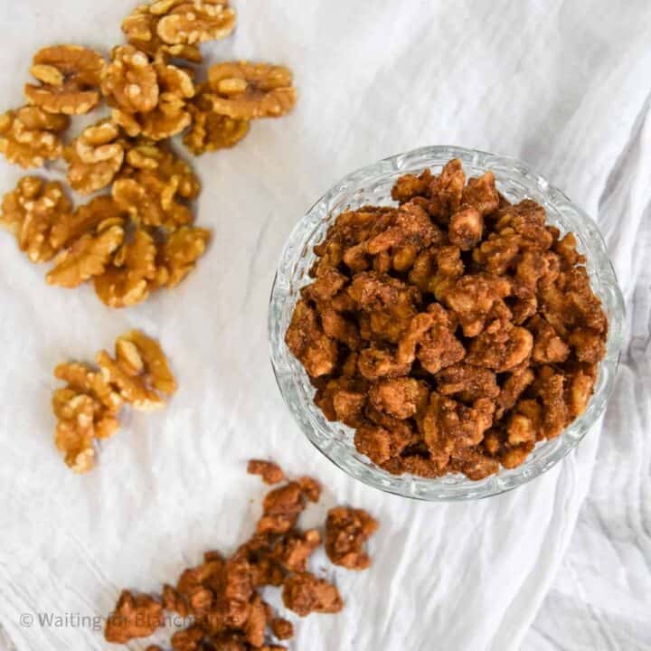 Candied Maple Cinnamon Walnuts - Waiting for Blancmange