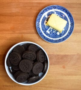 Two Ingredient Oreo Crust - Waiting for Blancmange