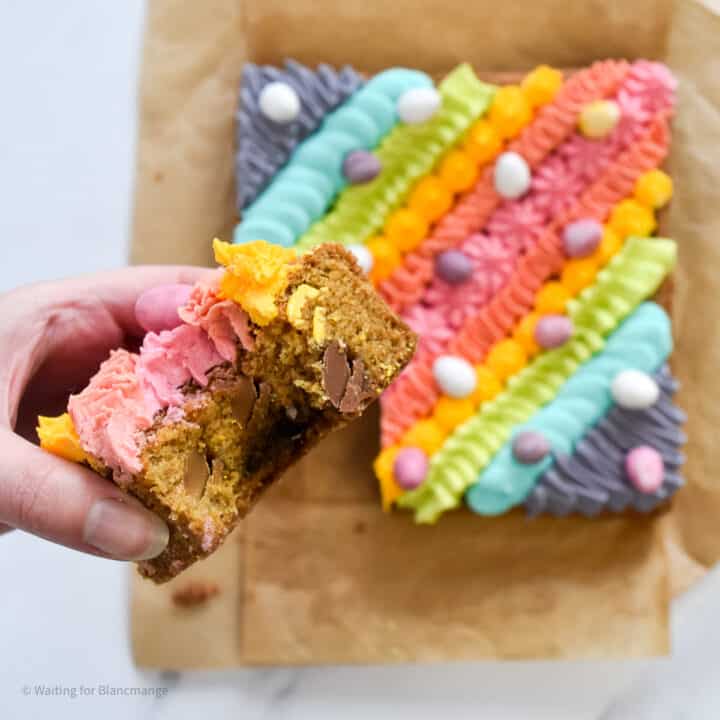 Mini Egg Cookie Cake - Waiting for Blancmange