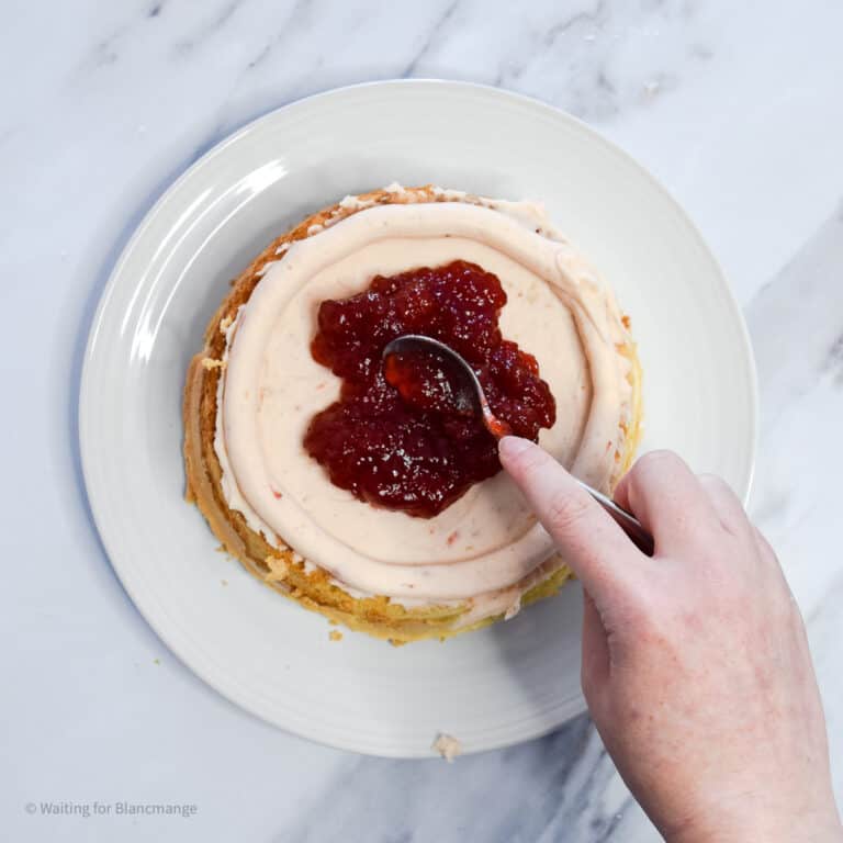 Strawberry Jam Cake - Waiting for Blancmange