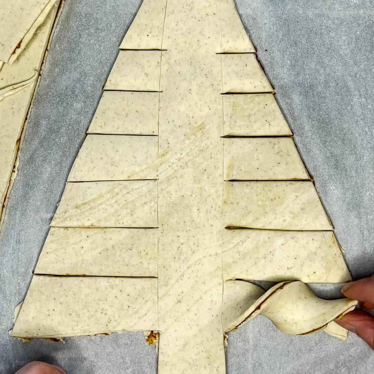 Biscoff Puff Pastry Christmas Tree - Waiting for Blancmange